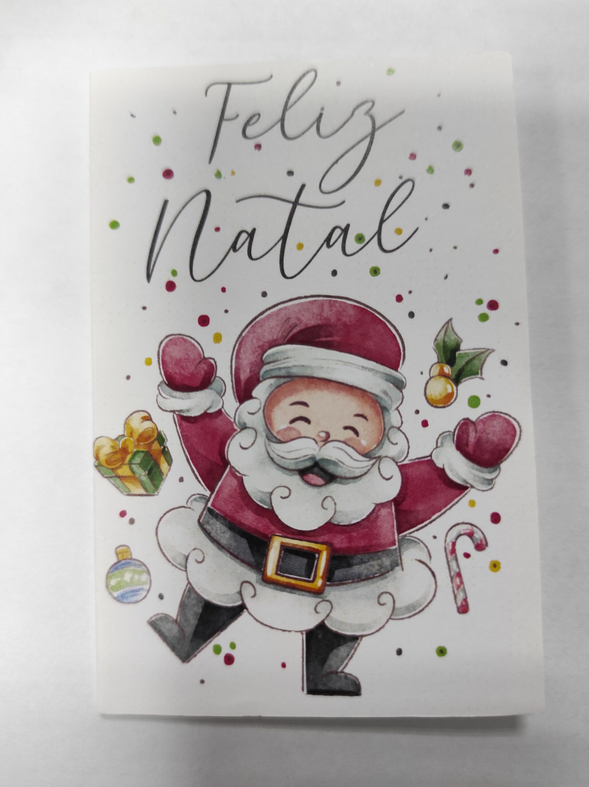 Pac. Cartões de Felicitações “Feliz Natal” Pai Natal – Berta Decor